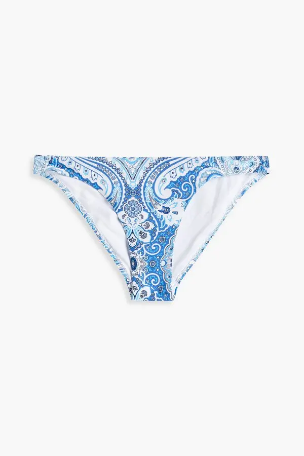 Melissa Odabash Barbados Snake Print Low-Rise Bikini Briefs In