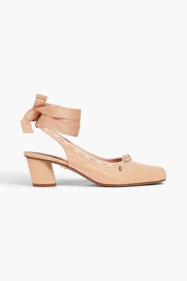 Zimmermann Chisel Toe Ballerina 45 Moire Pumps - Blush
