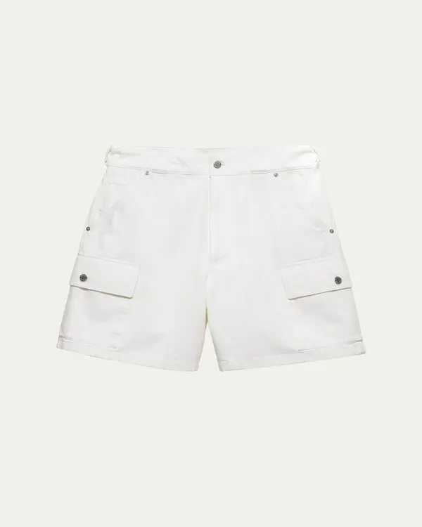 Prada Denim Bermuda Shorts - White