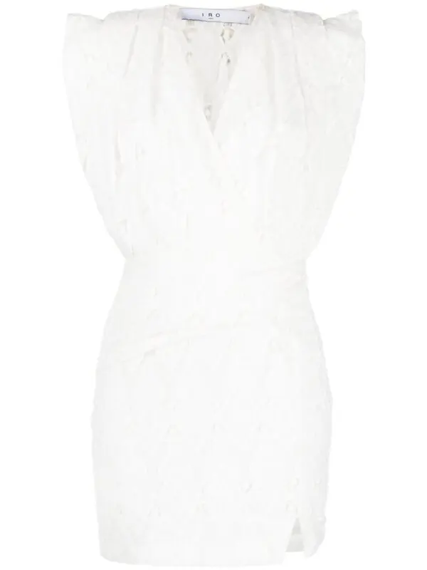 IRO PARIS Wrap-design Knit Mini Dress