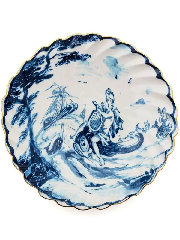 SELETTI X Diesel Delfino Classics On Acid Soup Plate - White