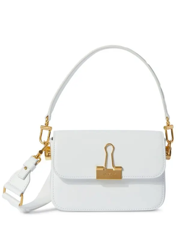 Off-White Binder Clip Shoulder Bag - White