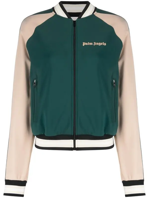 Palm Angels Cropped Bomber Jacket