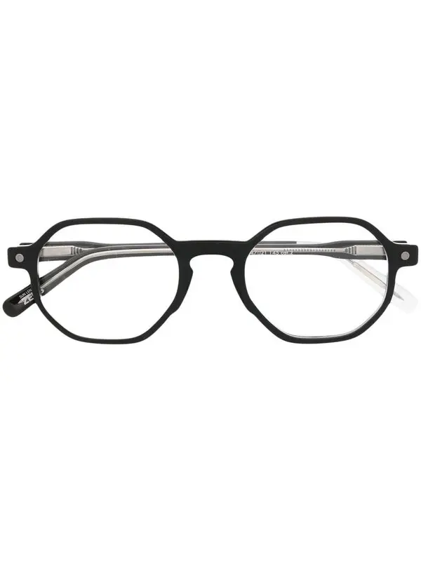 SNOB Vot Round-frame Detachable-lenses Glasses - Black | Editorialist