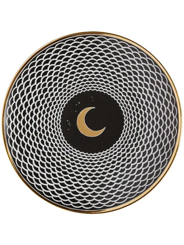 FORNASETTI Lunocentrica Plate - Black