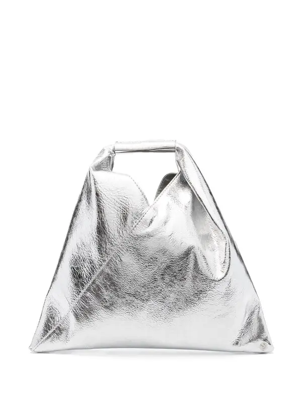 トートバッグ MM6 Maison Margiela CLASSIC JAPANESE SMALL SILVER Maison Margiela Small Japanese Tote Bag - Silver | Editorialist