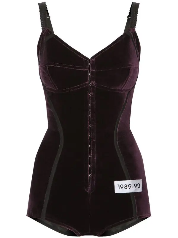 Dolce & Gabbana Velvet Bodysuit