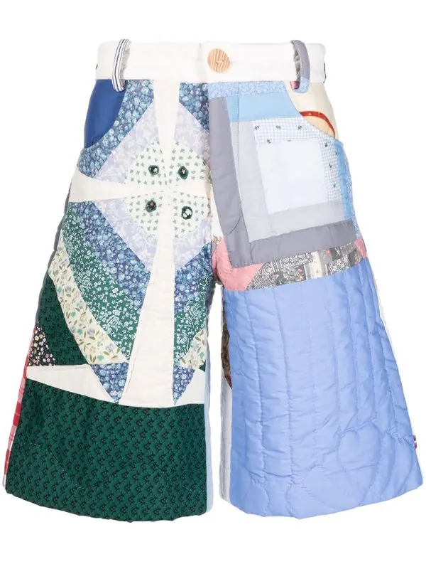 BETHANY WILLIAMS Upcycled Quilted Blanket Shorts