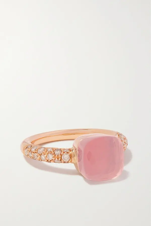 Pomellato Nudo Petit 18-karat Rose Multi-stone Ring - Gold