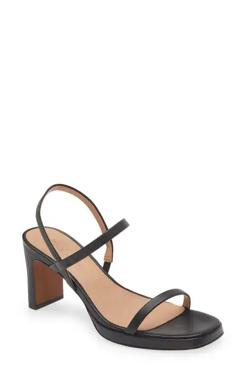 Madewell The Cherelle Slingback Sandal True Black Editorialist
