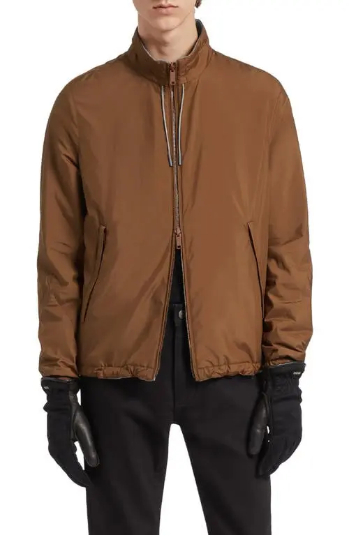 Zegna Zephyr Reversible Blouson Jacket - Vicuna