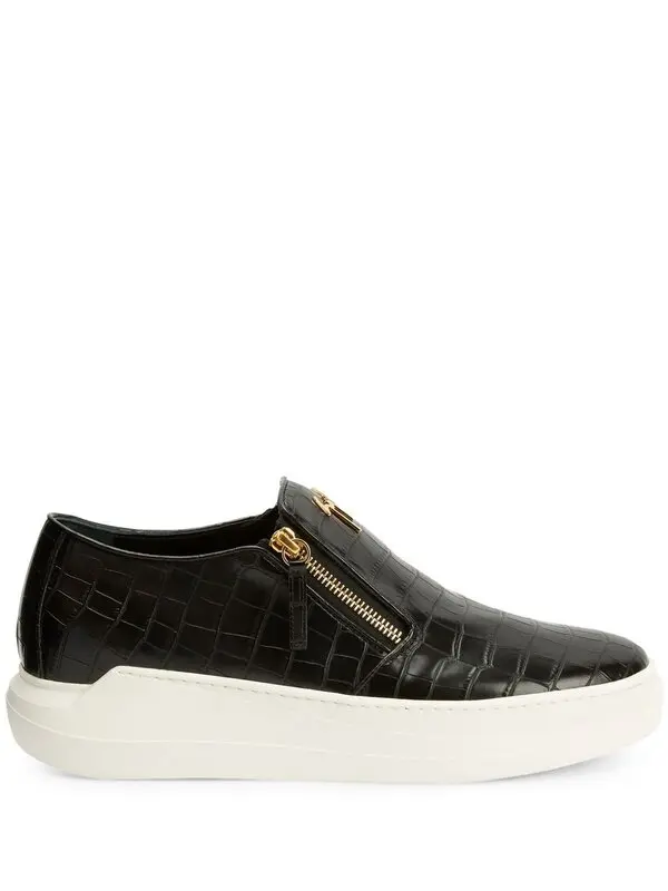 GIUSEPPE ZANOTTI Conley Zip-detail Low-top Sneakers