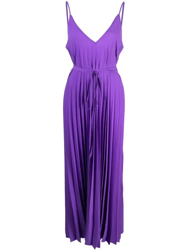 Buy P.a.r.o.s.h Palmer Pleated Maxi Dre - Purple At 30% Off | Editorialist