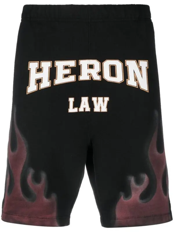 Heron Preston Flame-print Shorts