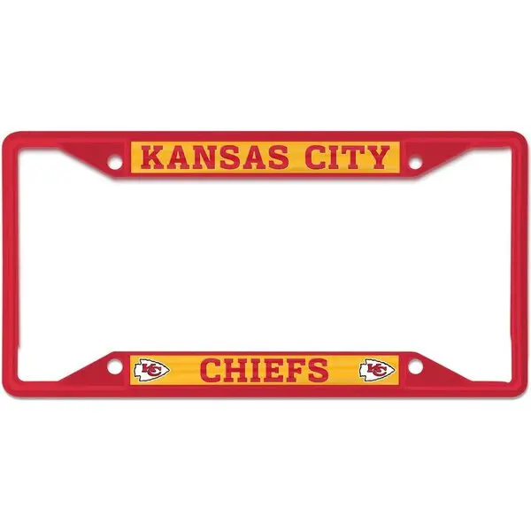 WINCRAFT Kansas City Chiefs Chrome Color License Plate Frame