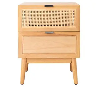 SAFAVIEH Baisley 2 Drawer Rattan Night Stand