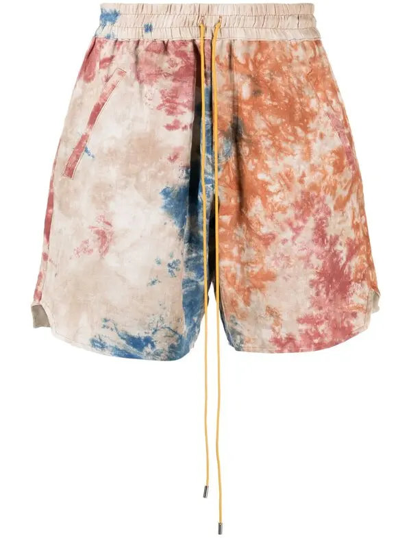 Rhude Tie-dye Linen Shorts
