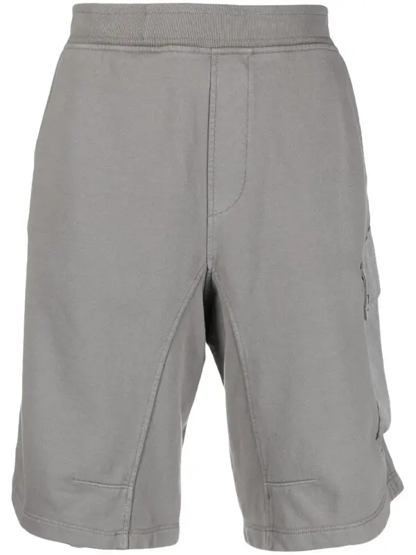 TEN C Side Flap-pocket Detail Shorts - Grey