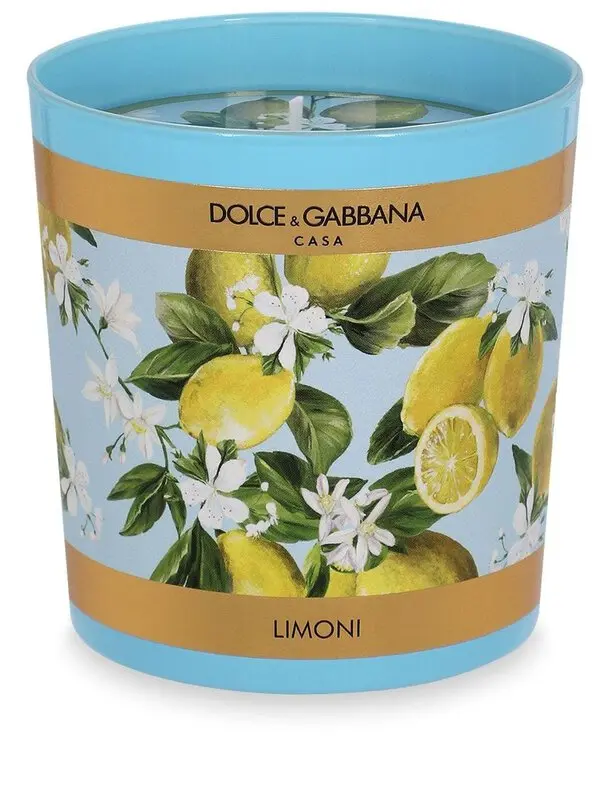 Dolce & Gabbana Lemon-print Scented Candle