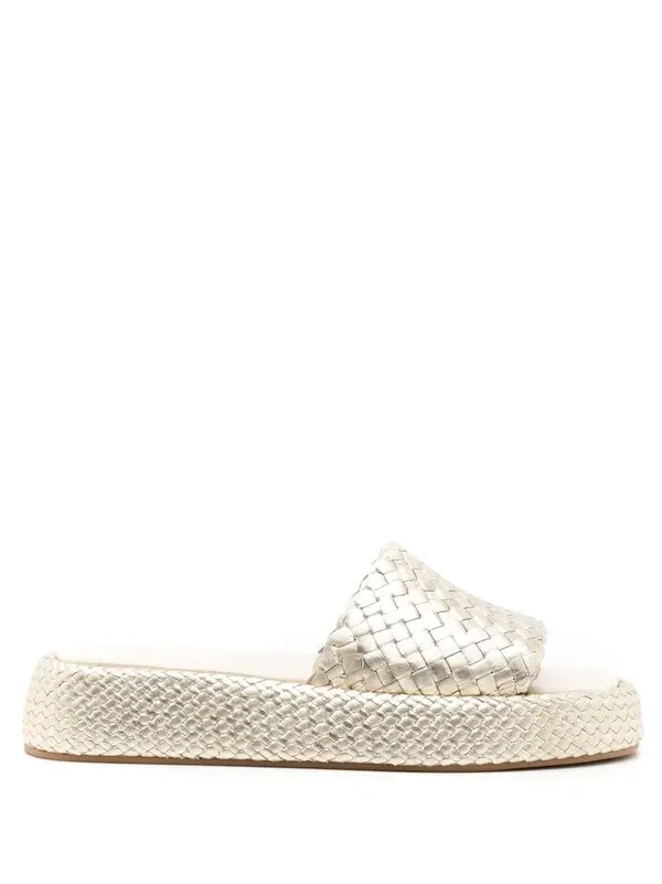 STUDIO CHOFAKIAN Braided Flatform Sandals
