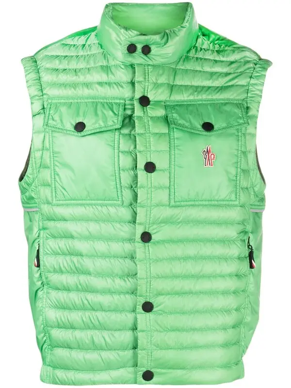 Moncler Ollon Down Vest - Green