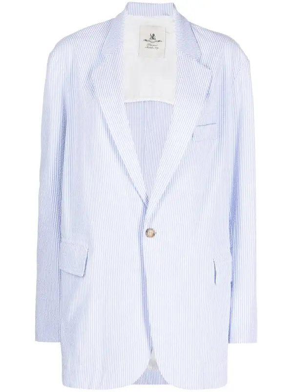 Denimist Pinstripe Pattern Blazer
