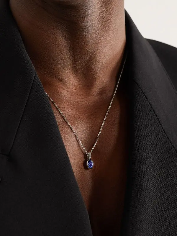 VILTIER Magnetic Tanzanite Pendant - Silver