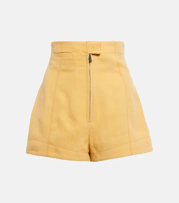 Jacquemus Le Short Areia High-rise Shorts - Yellow