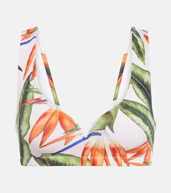 ALEXANDRA MIRO Kamala Printed Bikini Top - Multicoloured