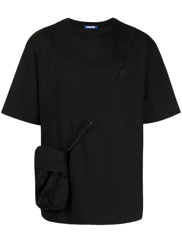 SPOONYARD Attached-pocket Short-sleeve T-shirt - Black