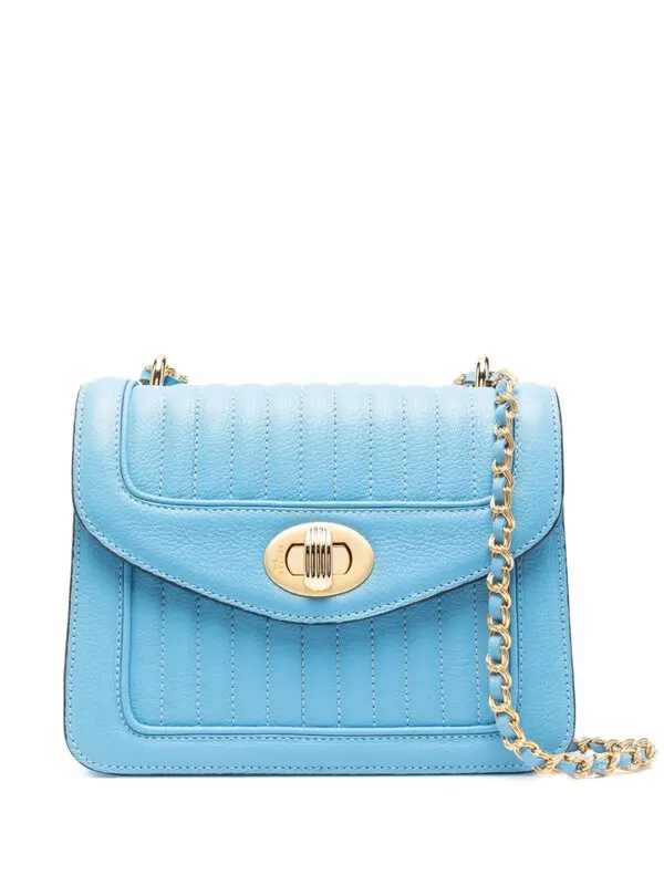 DELAGE Mini Ginette Shoulder Bag - Blue
