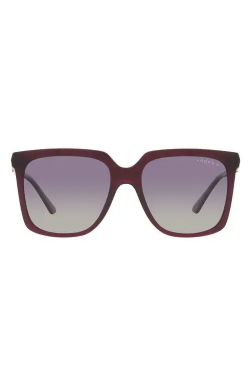VOGUE 54mm Polarized Square Sunglasses - Cherry