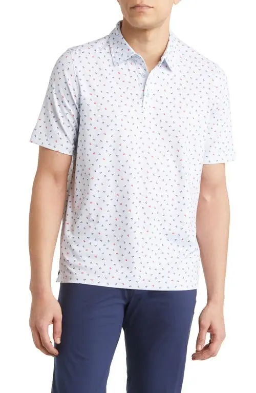 Johnston & Murphy Xc4® Skull Print Performance Golf Polo