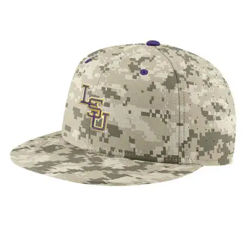 Nike Lsu Tigers Aero True Baseball Performance Fitted Hat - Camo ...