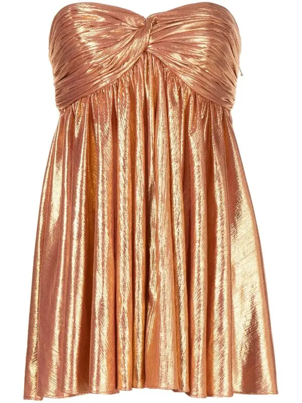 Retrofete Kaiser Strapless Mini Dress - Orange