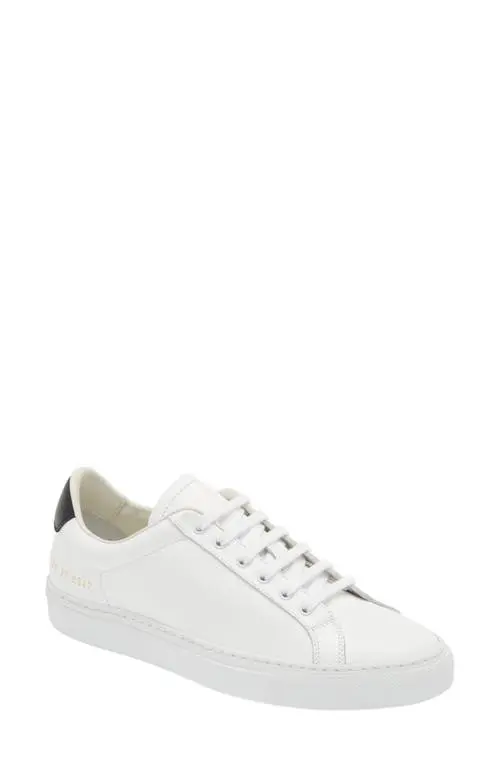 COMMON PROJECTS Retro Low Top Sneaker - White/black