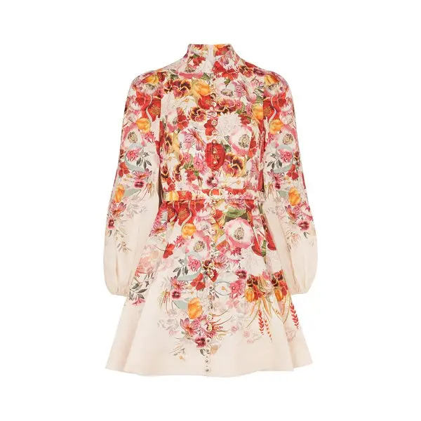 chinese dress ladies Zimmermann OUTLET | ZIMMERMANN Linen Midi Dress in SALE
