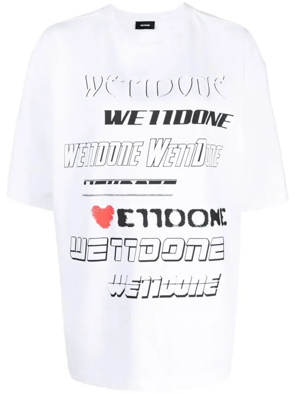 We11Done Logo-print T-shirt - White