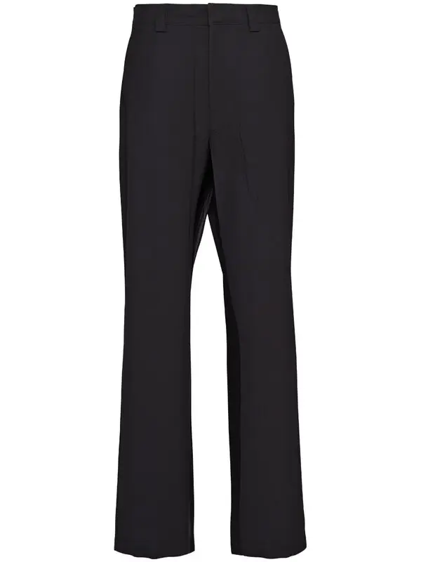 Prada Triangle-logo Wool Trousers