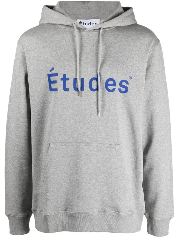 ÉTUDES STUDIO Logo-print Hoodie - Grey
