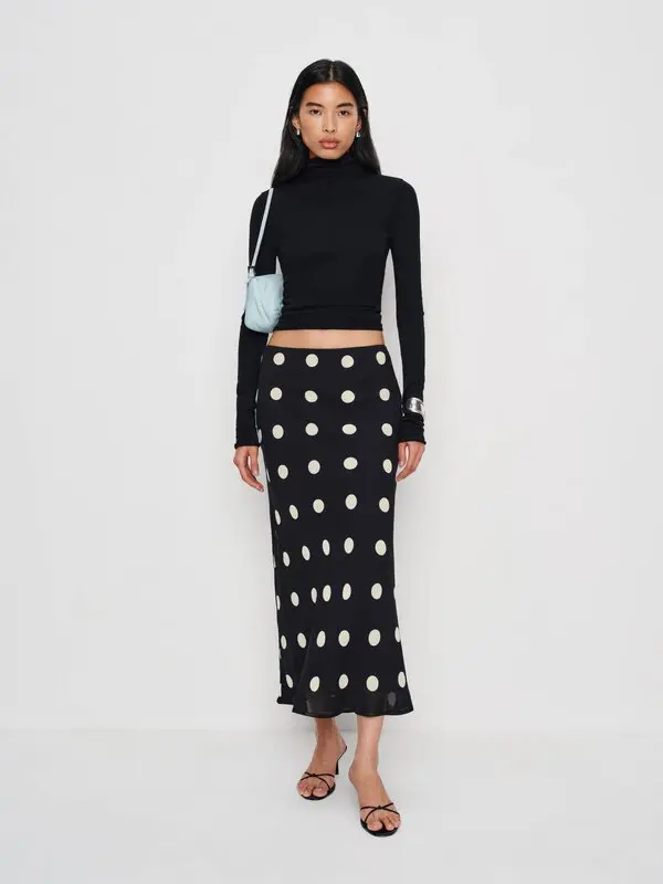 REFORMATION Layla Skirt - Moon Dot