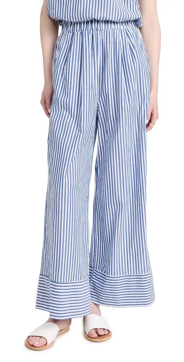 Stateside Stripe Poplin Wide Leg Pants