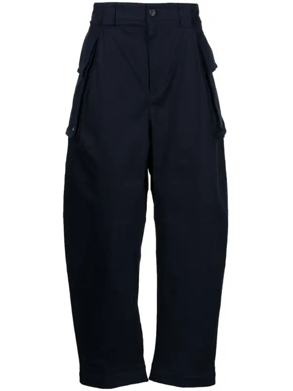 SONGZIO Cutting Curve Barrel Trousers