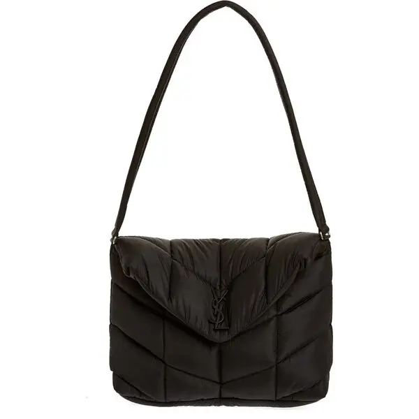 Saint Laurent Puffer Econyl Regenerated Nylon Messenger Bag