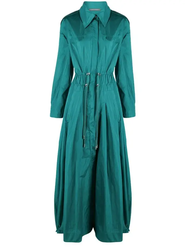 Alberta Ferretti Taffeta Maxi Dress