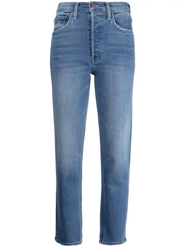 MOTHER Front-fastening Cropped Jeans