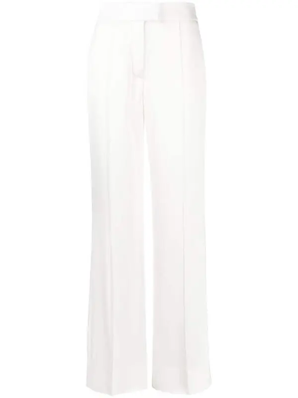 SA SU PHI High-waisted Wide-leg Trousers - White