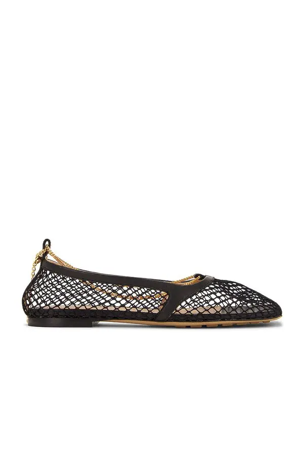 Bottega Veneta Stretch Flats - Black