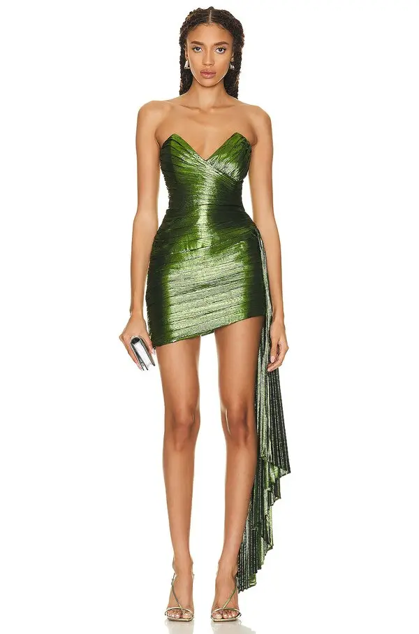Retrofete Daniele Mini Dress - Lime