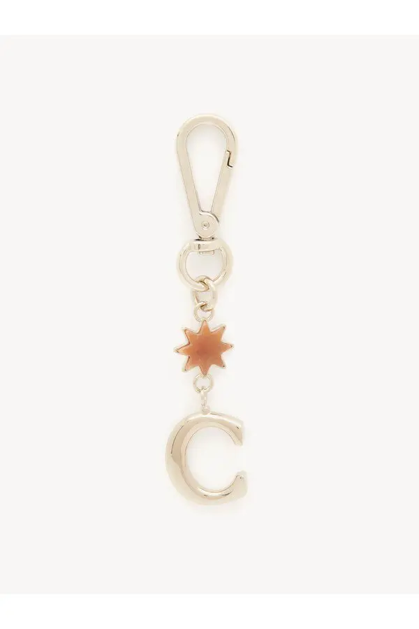 Chloé Alphabet Bag Charm - Gold | Editorialist